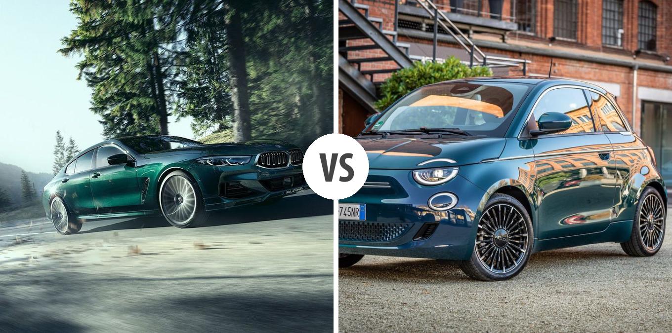 Alpina B8 (bis 2025) VS FIAT 500 Elektro – Vergleiche Preise, Leistung ...