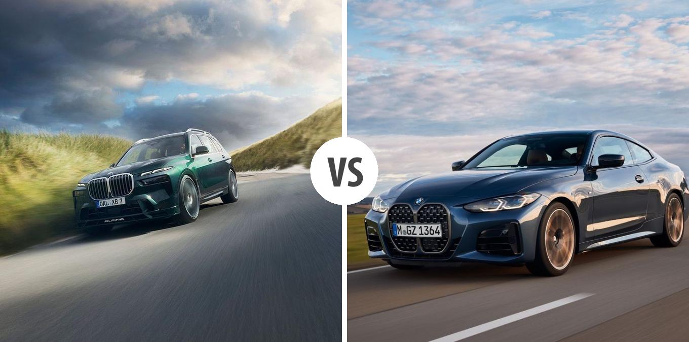 Alpina XB7 VS BMW 4er Coupé – Vergleiche Preise, Leistung, Kofferraum ...