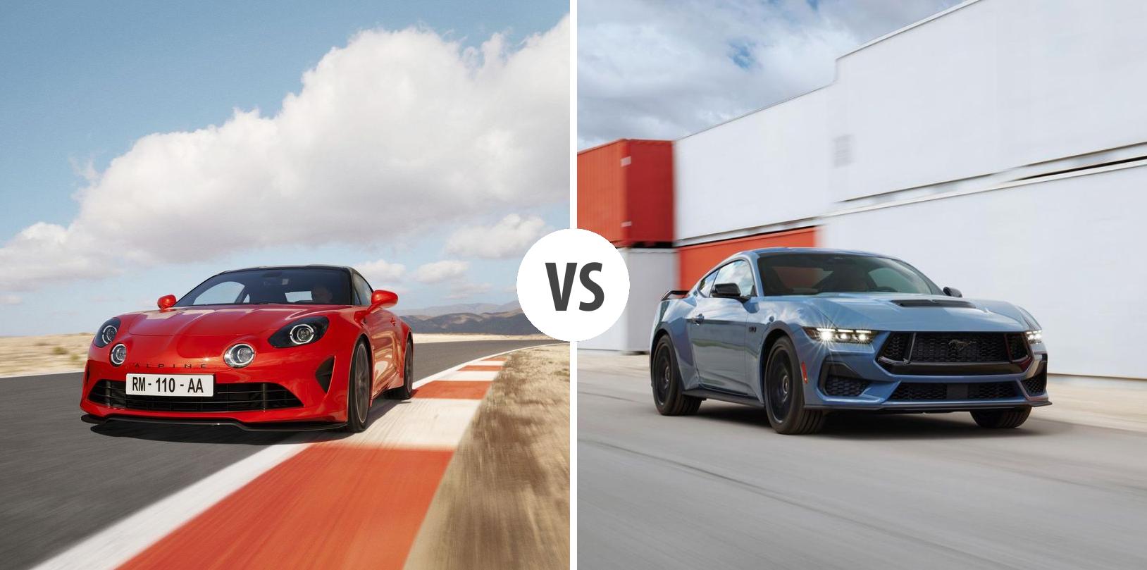 Alpine A110 VS Ford Mustang Fastback – Vergleiche Preise, Leistung ...