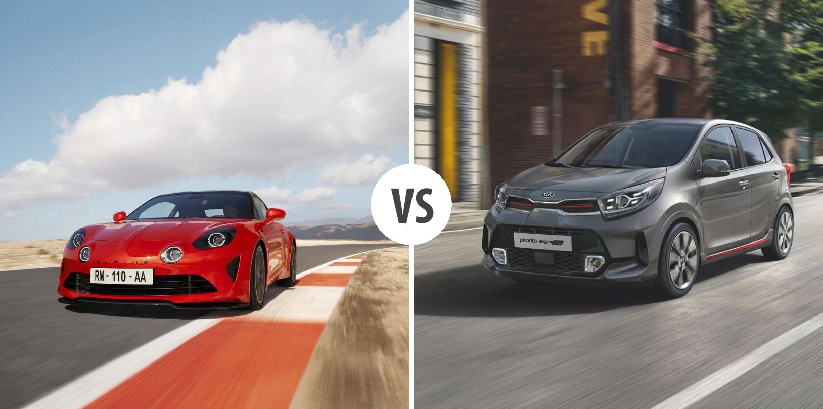 Alpine A110 VS KIA Picanto – Vergleiche Preise, Leistung, Kofferraum ...