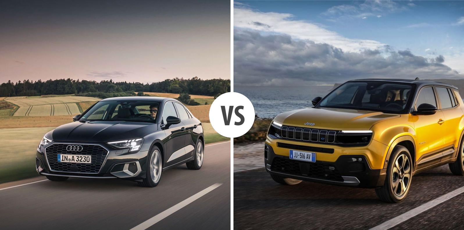 Audi A3 Limousine VS Jeep Avenger Electric – Vergleiche Preise ...