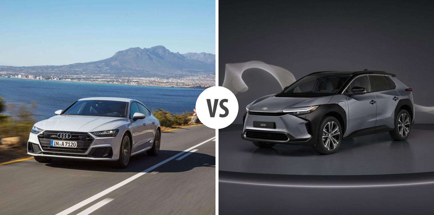 Audi A7 (bis 2025) VS Toyota bZ4X – Vergleiche Preise, Leistung ...