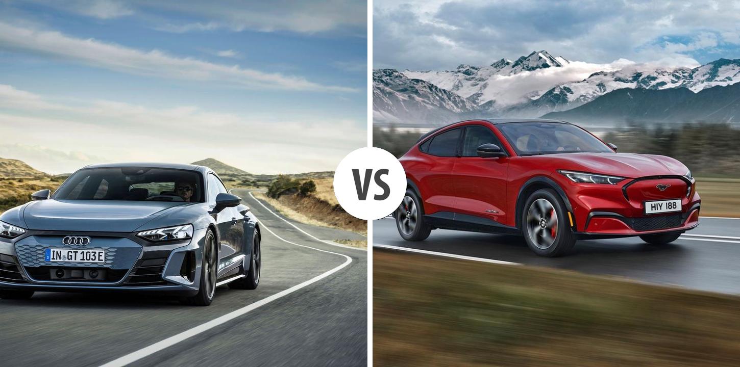 Audi e-tron GT VS Ford Mustang Mach-E Autovergleich | AUTOGOTT.AT
