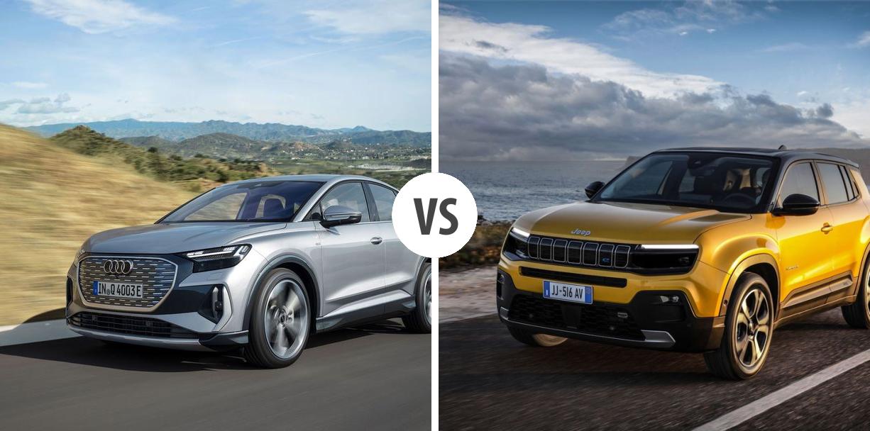 Audi Q4 Sportback e-tron VS Jeep Avenger Electric – Vergleiche Preise ...