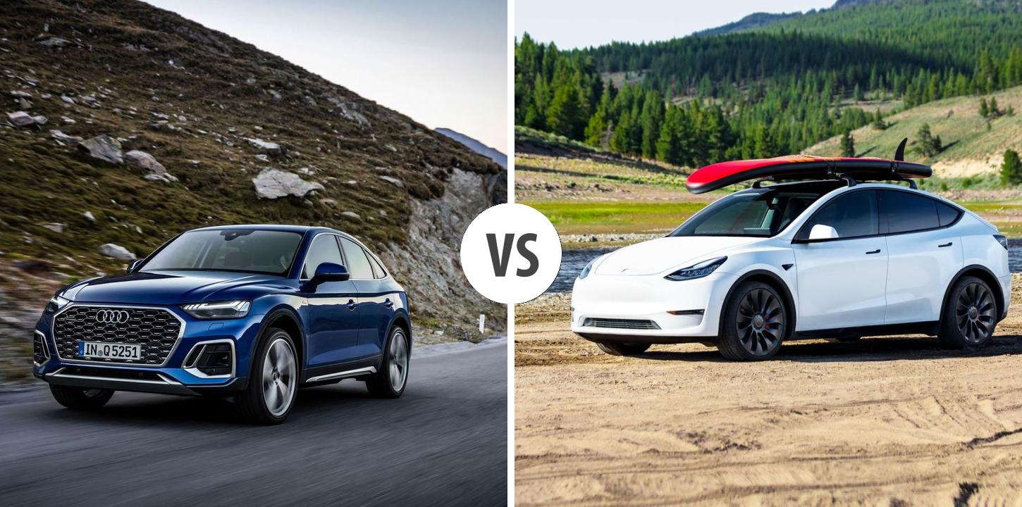 Audi Q5 Sportback VS TESLA Model Y Autovergleich | AUTOGOTT.AT