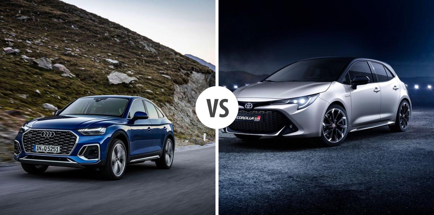 Audi Q5 Sportback VS Toyota Corolla Autovergleich | AUTOGOTT.AT
