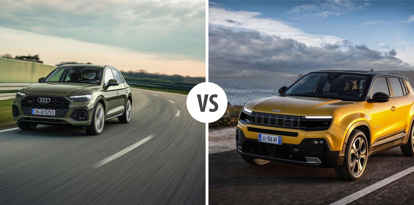 Audi Q5 VS Jeep Avenger Electric Autovergleich | AUTOGOTT.AT