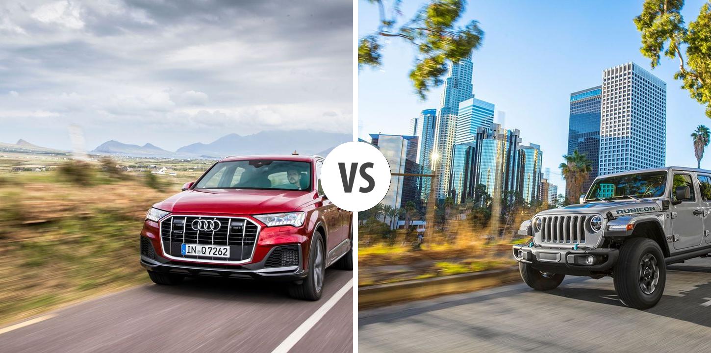 Audi Q7 VS Jeep Wrangler – Vergleiche Preise, Leistung, Kofferraum ...