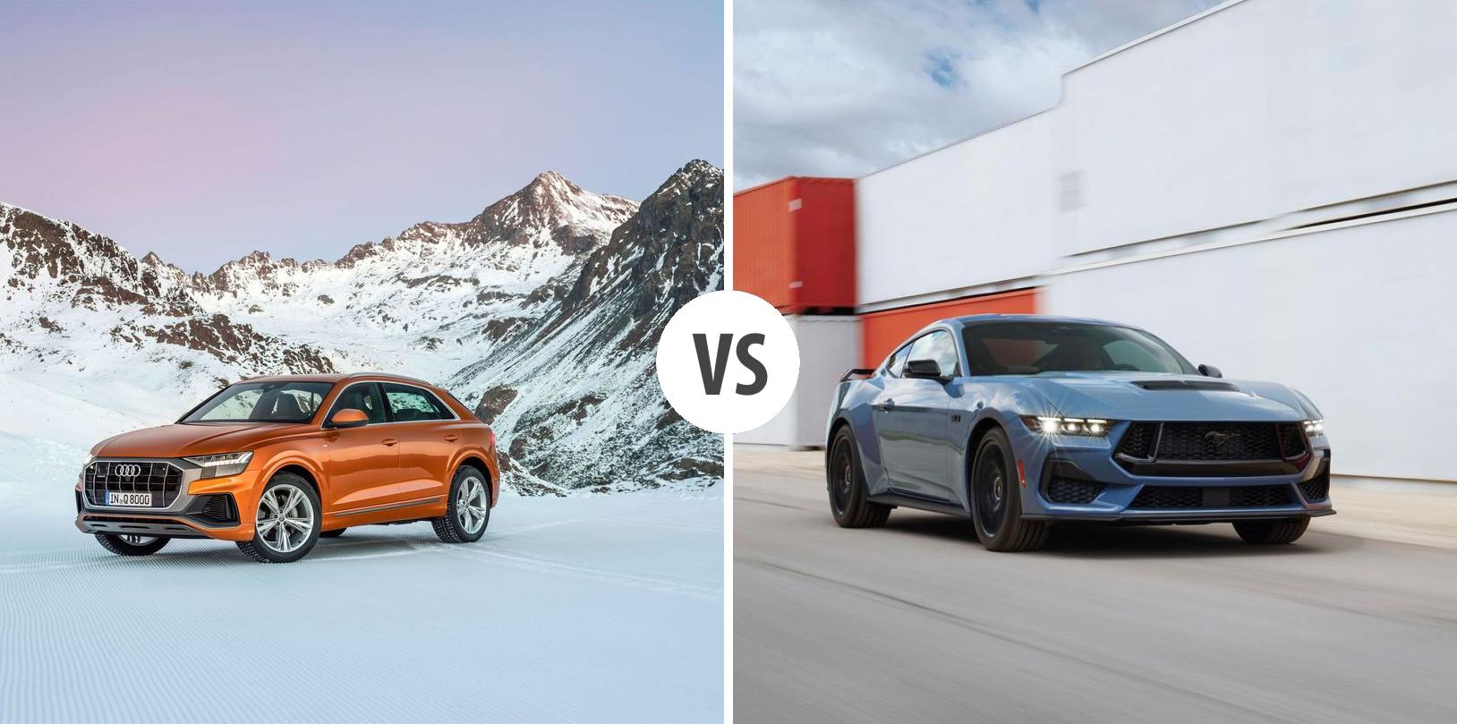 Audi Q8 VS Ford Mustang Fastback – Vergleiche Preise, Leistung ...