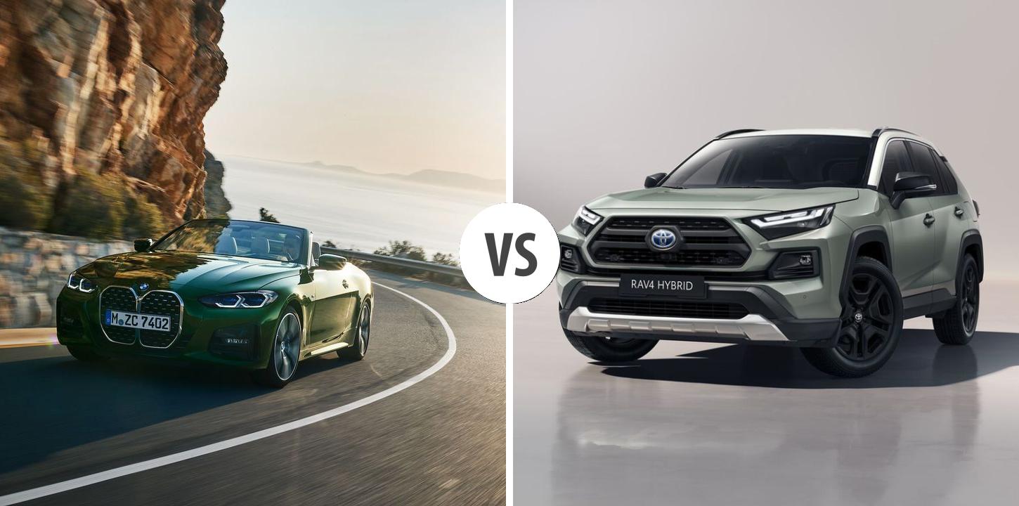BMW 4er Cabrio VS Toyota RAV4 – Vergleiche Preise, Leistung, Kofferraum ...