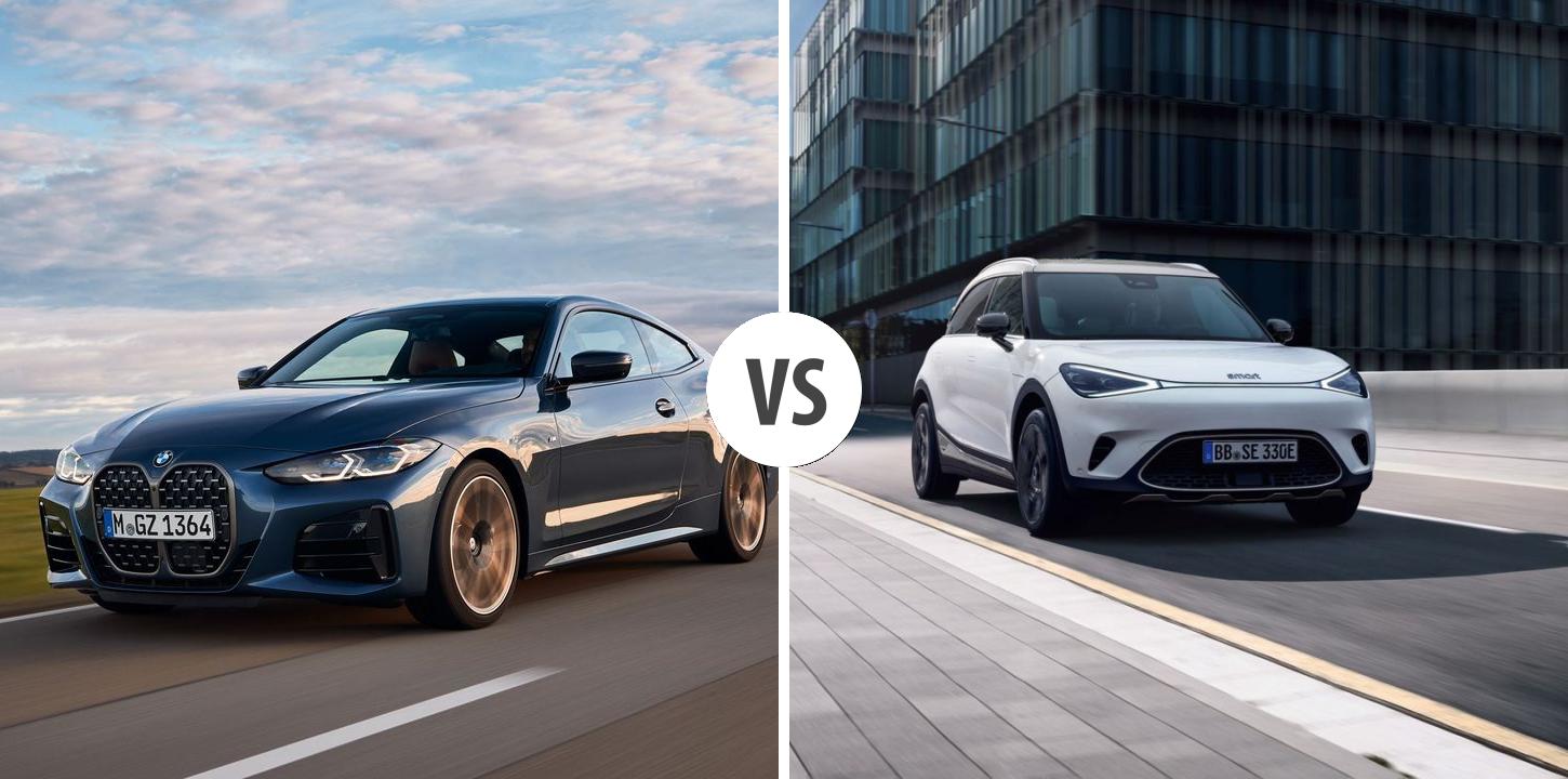 BMW 4er Coupé VS Smart #1 – Vergleiche Preise, Leistung, Kofferraum ...