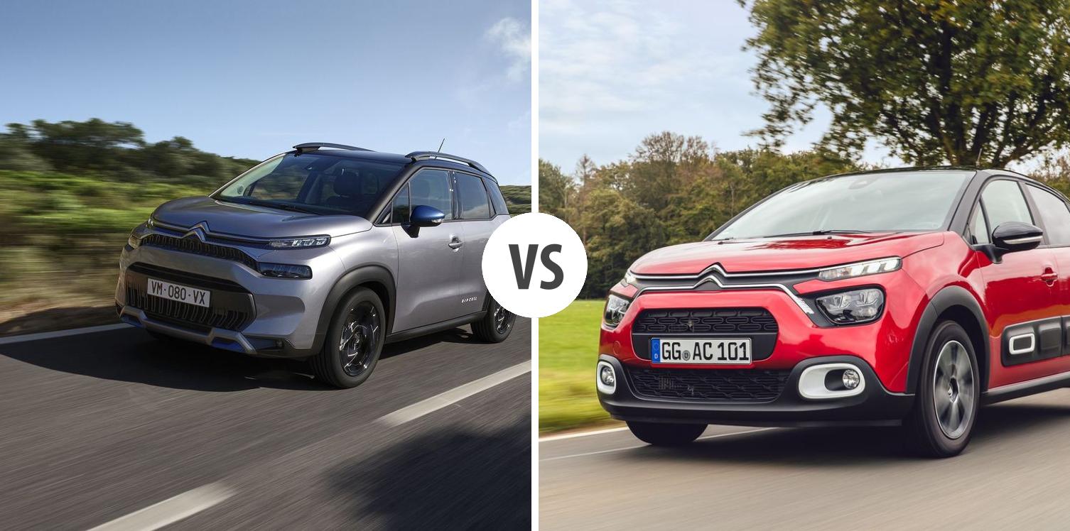 Citroën C3 Aircross VS Citroën C3 – Vergleiche Preise, Leistung ...