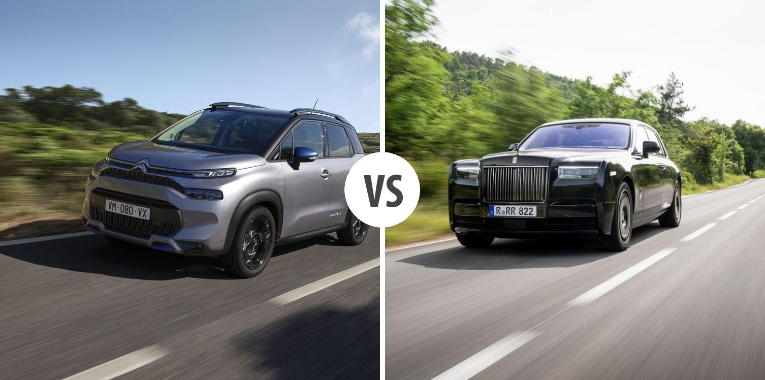 Citroën C3 Aircross VS Rolls-Royce Phantom – Vergleiche Preise ...