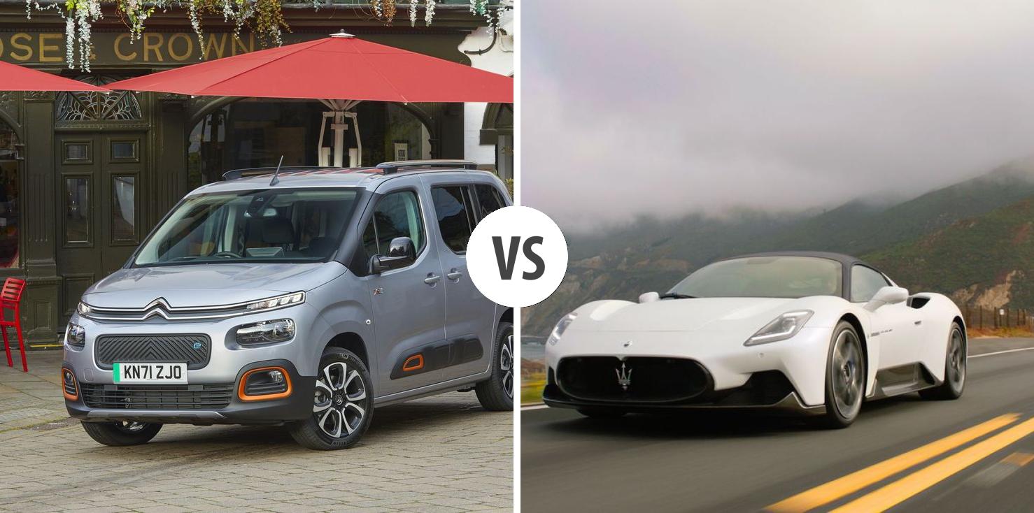 Citroën ë-Berlingo M VS Maserati MC20 – Vergleiche Preise, Leistung ...