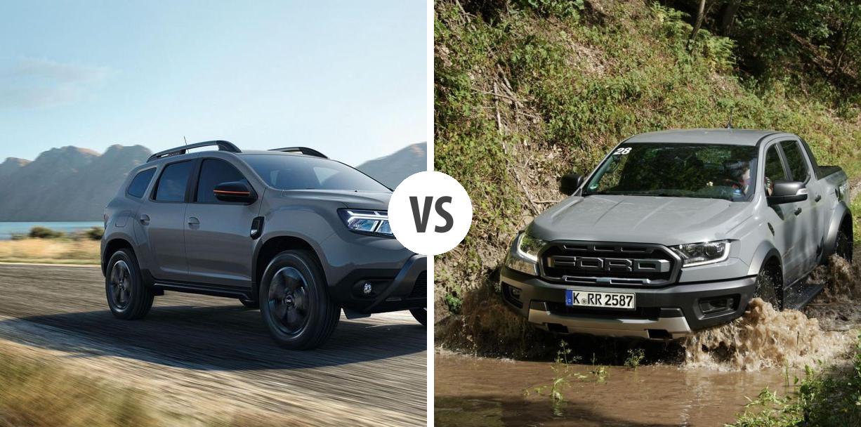 Dacia Duster VS Ford Ranger Autovergleich | AUTOGOTT.AT