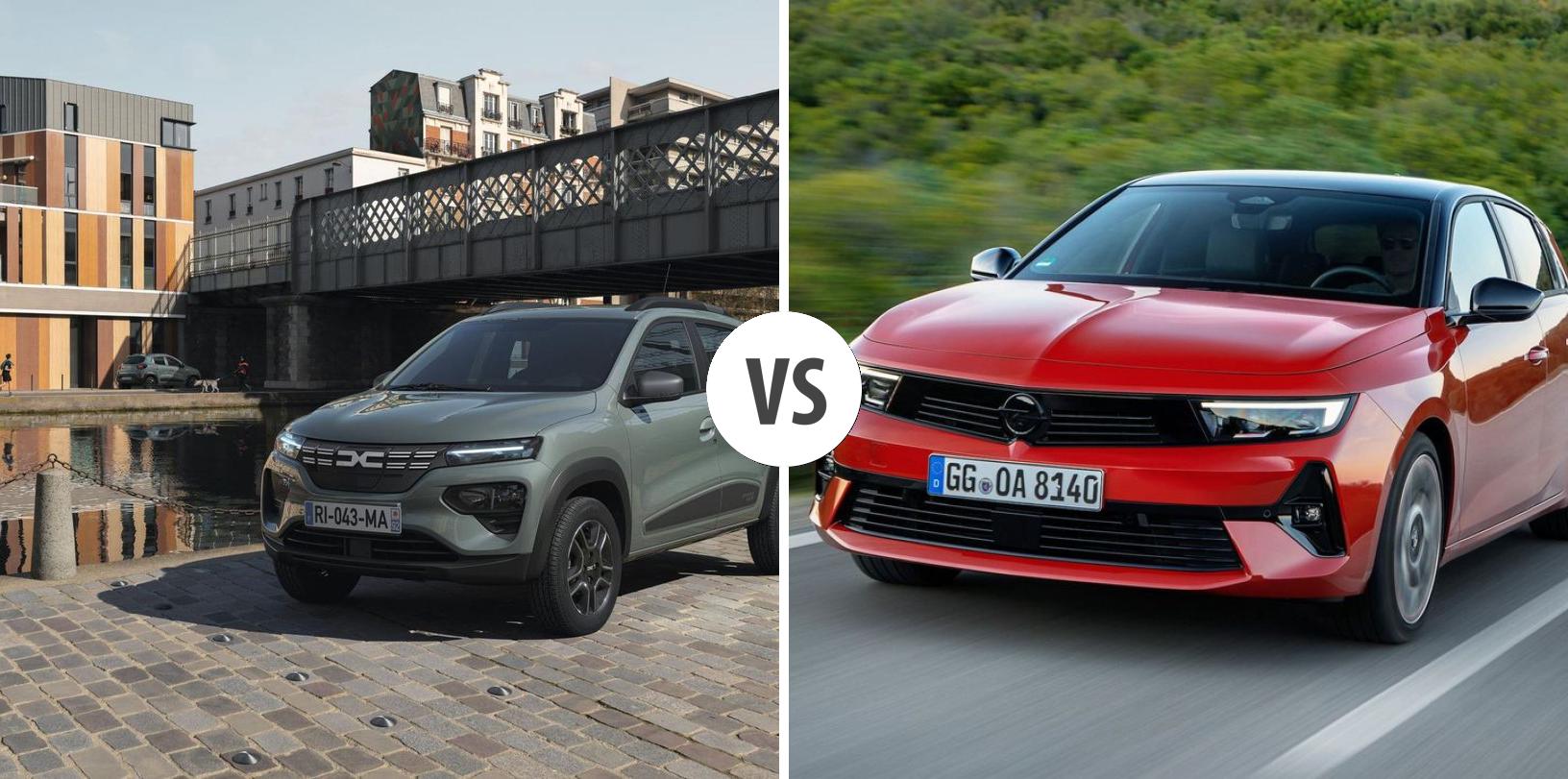 Dacia Spring VS Opel Astra – Vergleiche Preise, Leistung, Kofferraum ...