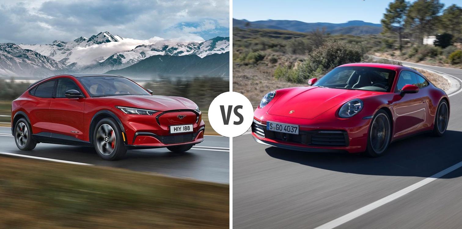 Ford Mustang Mach-E VS Porsche 911 Coupé – Vergleiche Preise, Leistung ...