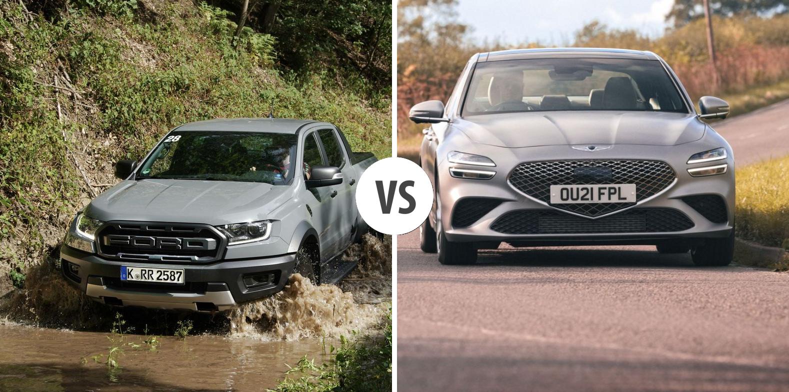 Ford Ranger VS Genesis G70 – Vergleiche Preise, Leistung, Kofferraum ...