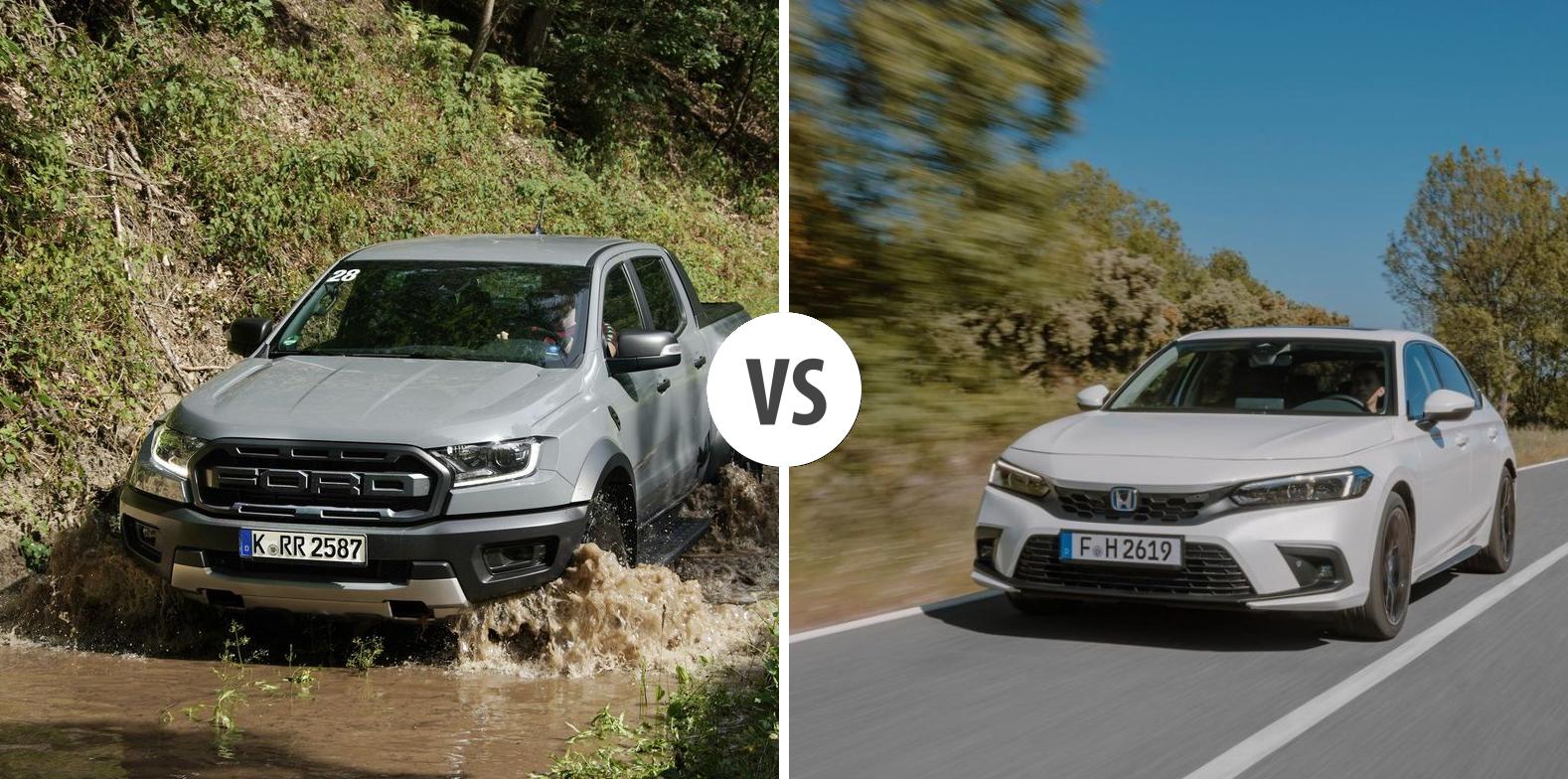Ford Ranger VS Honda Civic – Vergleiche Preise, Leistung, Kofferraum ...
