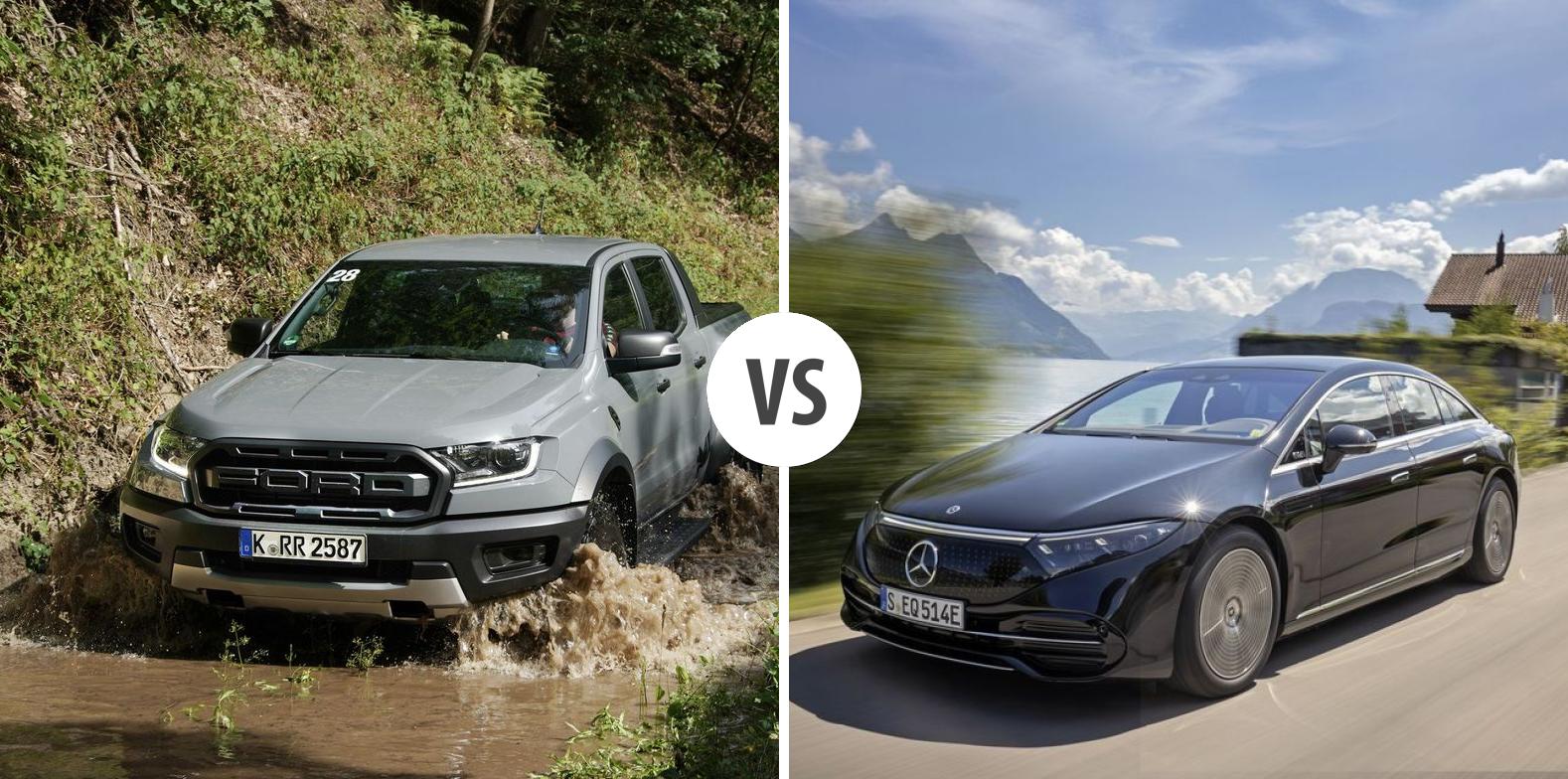 Ford Ranger VS Mercedes EQS Limousine – Vergleiche Preise, Leistung ...