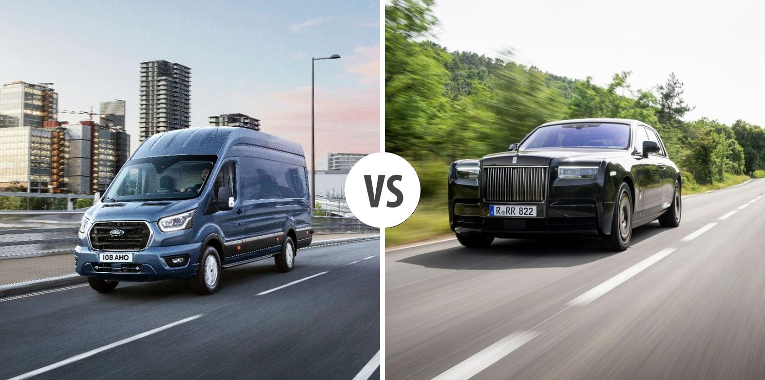 Ford Transit Kastenwagen VS Rolls-Royce Phantom – Vergleiche Preise ...