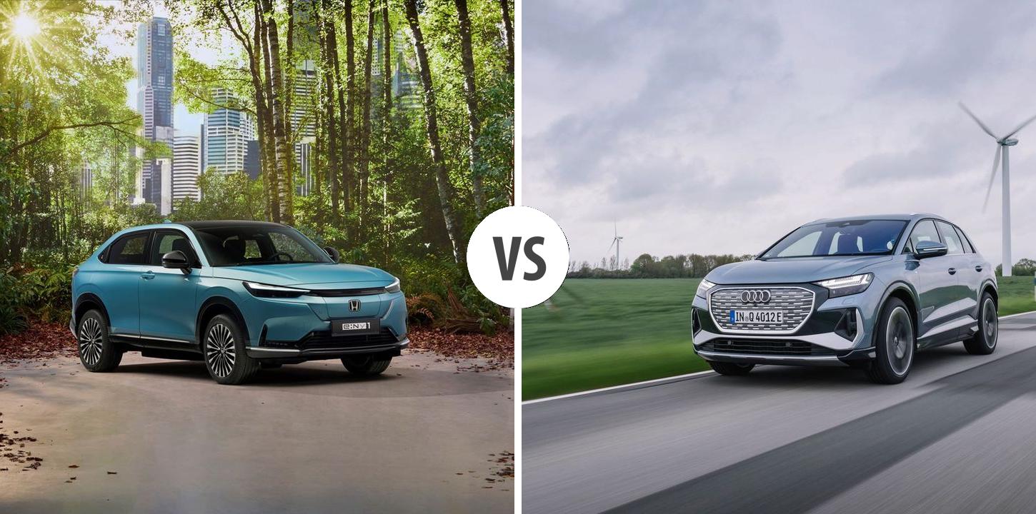 Honda e:Ny1 VS Audi Q4 e-tron – Vergleiche Preise, Leistung, Kofferraum ...