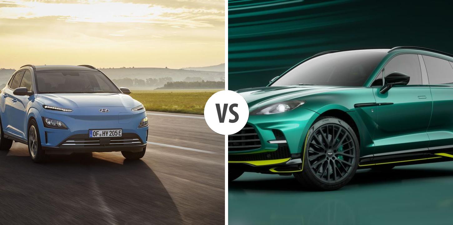 Hyundai Kona Elektro VS Aston Martin DBX – Vergleiche Preise, Leistung ...