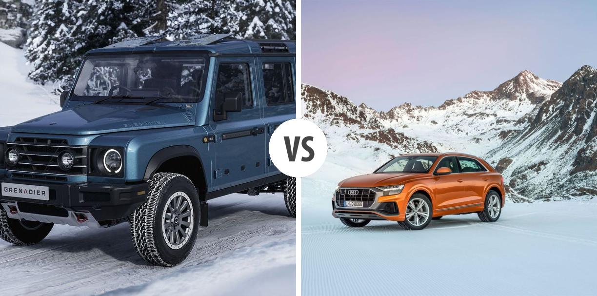 INEOS Grenadier VS Audi Q8 – Vergleiche Preise, Leistung, Kofferraum ...