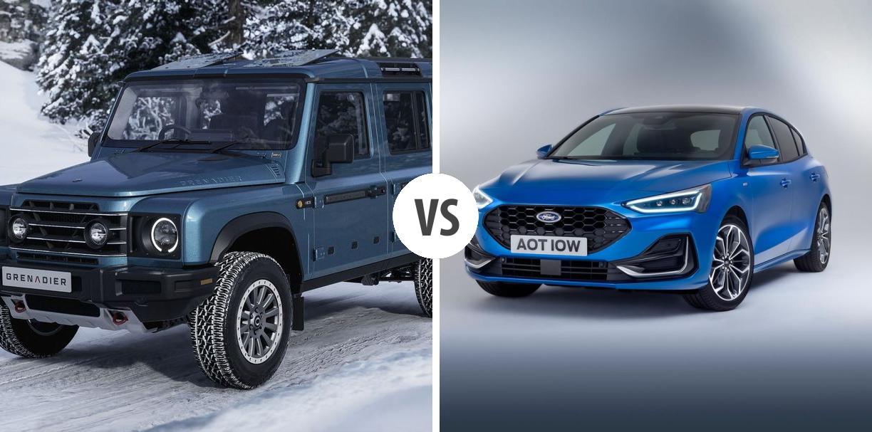 INEOS Grenadier VS Ford Focus – Vergleiche Preise, Leistung, Kofferraum ...