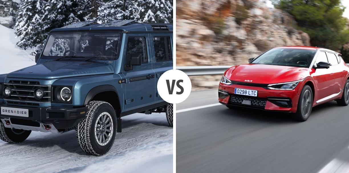 INEOS Grenadier VS KIA EV6 – Vergleiche Preise, Leistung, Kofferraum ...