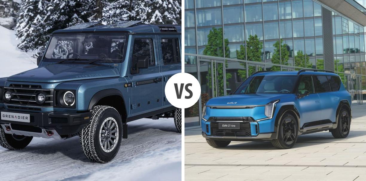INEOS Grenadier VS KIA EV9 – Vergleiche Preise, Leistung, Kofferraum ...