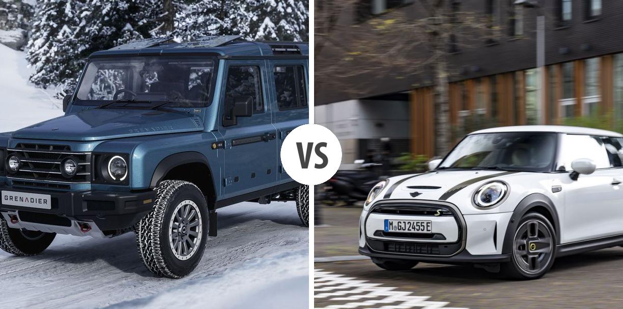 INEOS Grenadier VS Mini Cooper Electric – Vergleiche Preise, Leistung ...