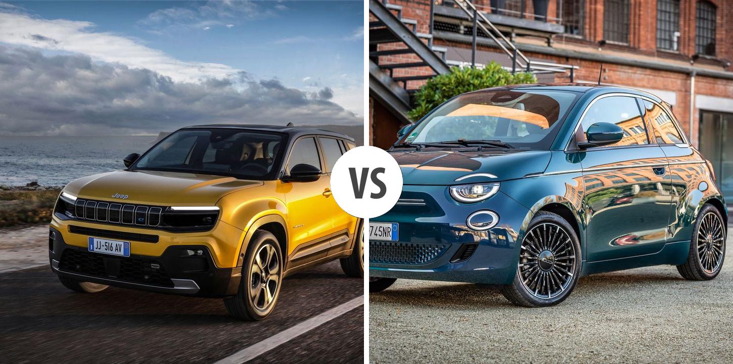 Jeep Avenger Electric VS FIAT 500 Elektro – Vergleiche Preise, Leistung ...