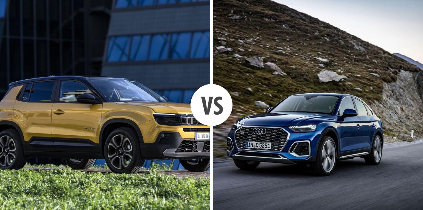 Jeep Avenger VS Audi Q5 Sportback Autovergleich | AUTOGOTT.AT
