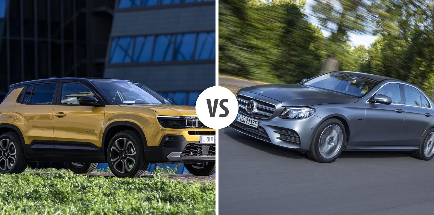 Jeep Avenger VS Mercedes E-Klasse Limousine – Vergleiche Preise ...
