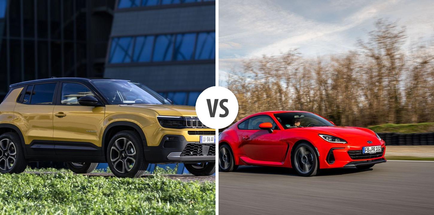 Jeep Avenger VS Subaru BRZ (bis 2025) – Vergleiche Preise, Leistung ...