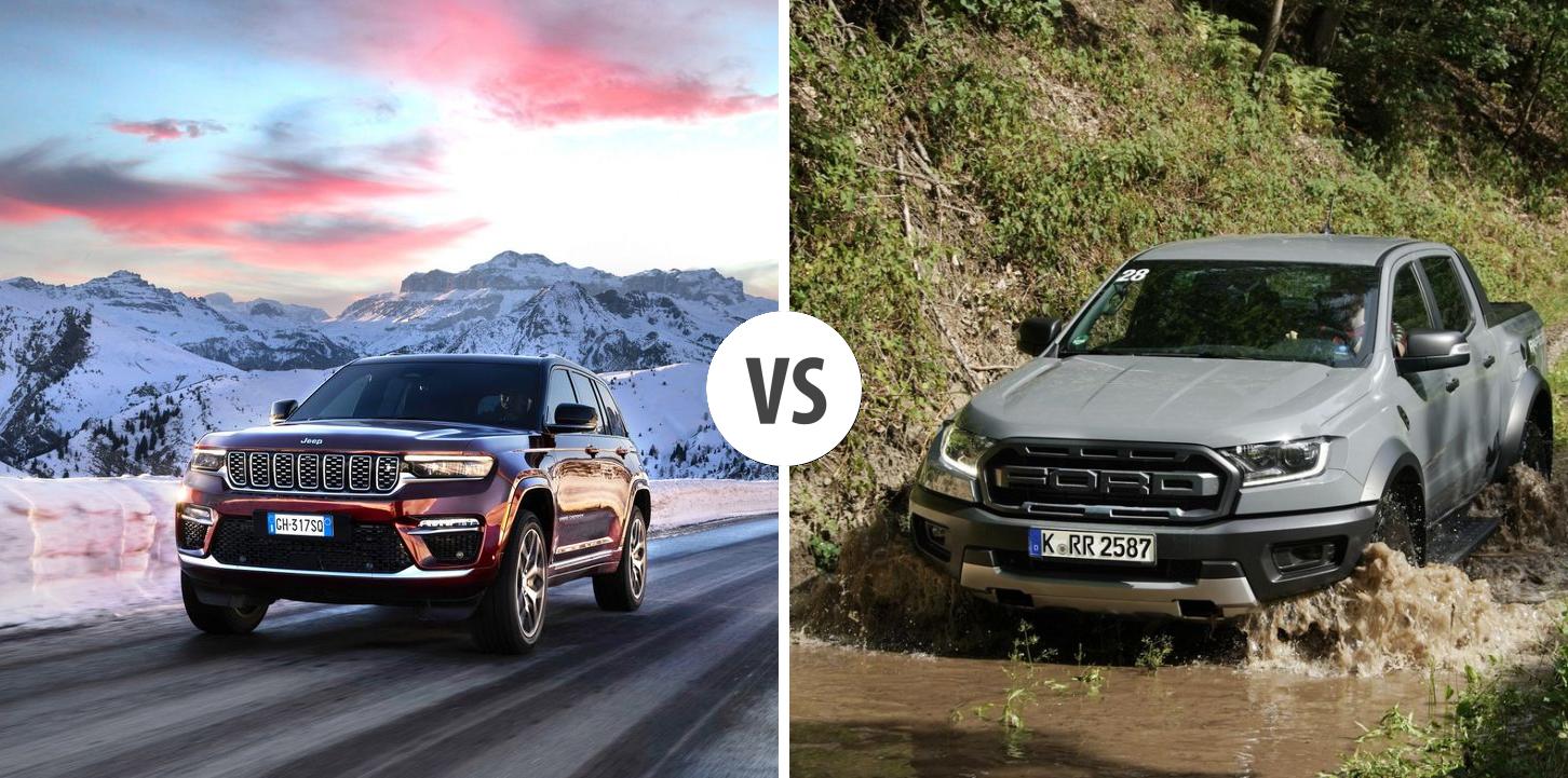 Jeep Grand Cherokee VS Ford Ranger Autovergleich | AUTOGOTT.AT