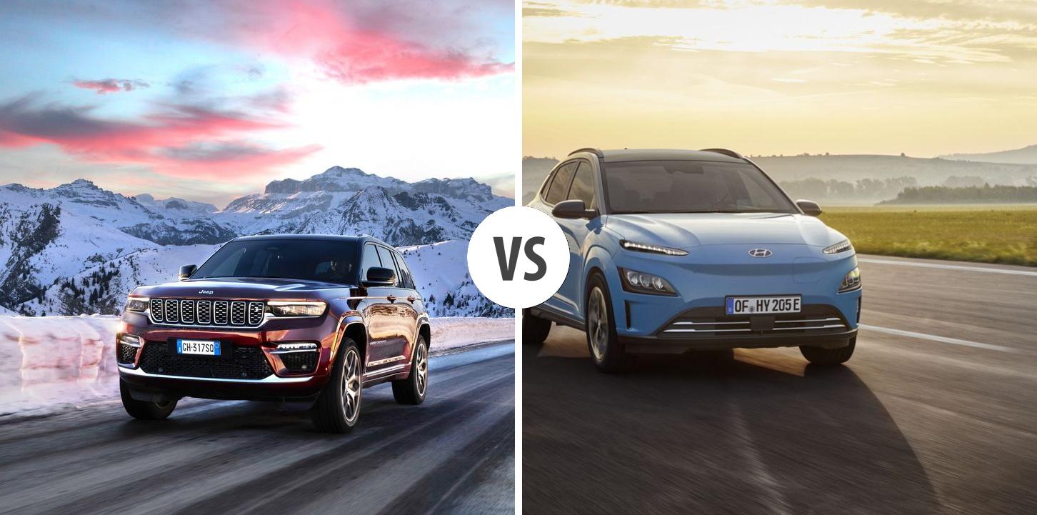 Jeep Grand Cherokee VS Hyundai Kona Elektro – Vergleiche Preise ...