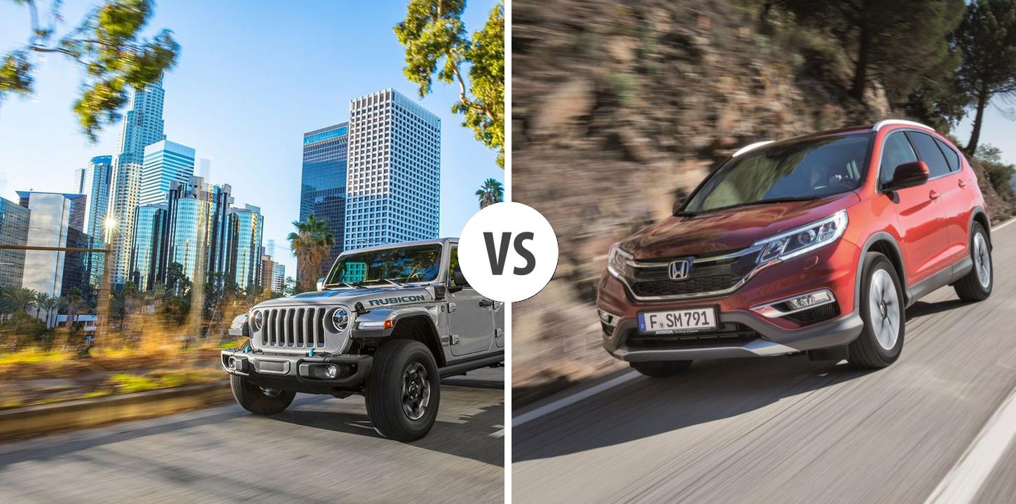Jeep Wrangler VS Honda CR-V – Vergleiche Preise, Leistung, Kofferraum & Ausstattungen | AUTOGOTT.AT