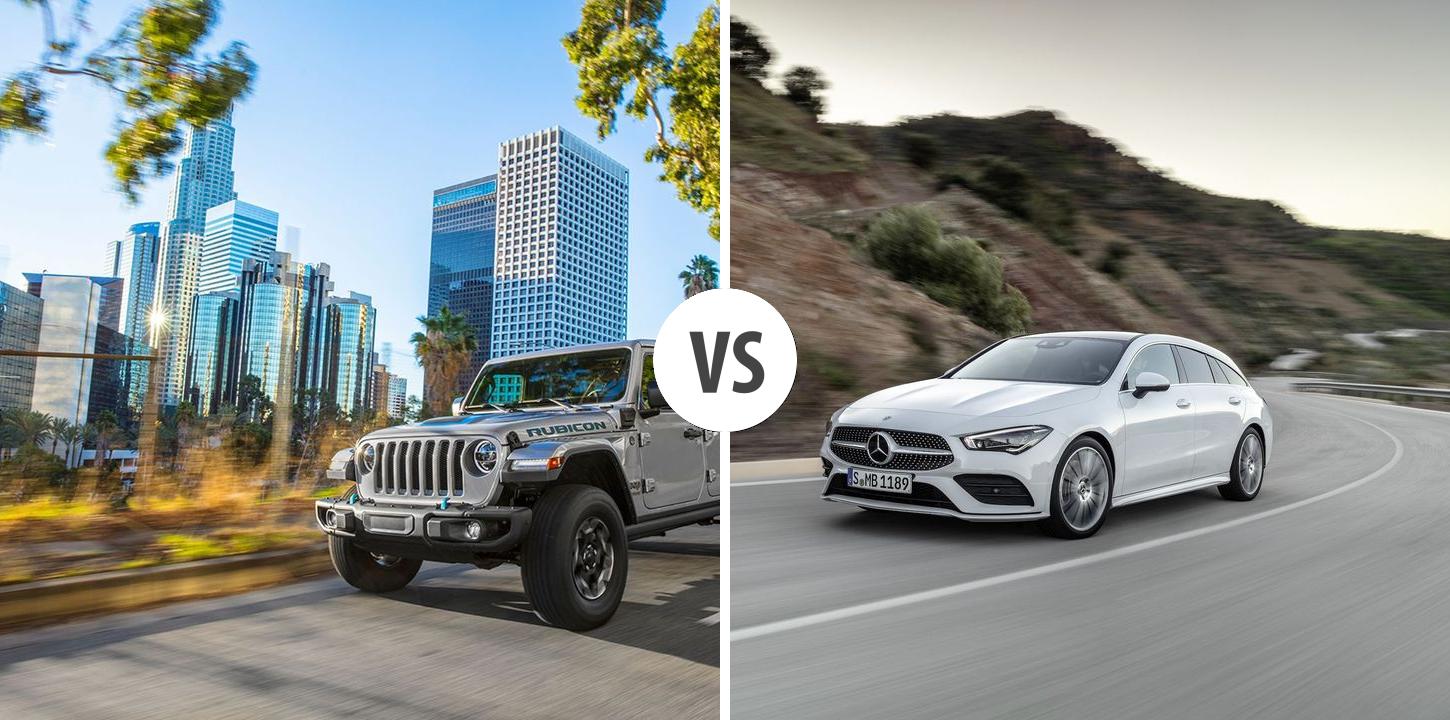 Jeep Wrangler VS Mercedes CLA Shooting Brake – Vergleiche Preise ...