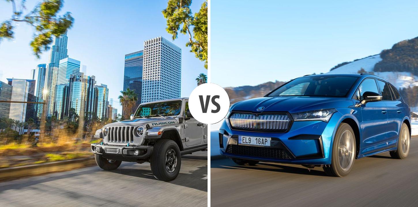 Jeep Wrangler VS Skoda ENYAQ iV Autovergleich | AUTOGOTT.AT