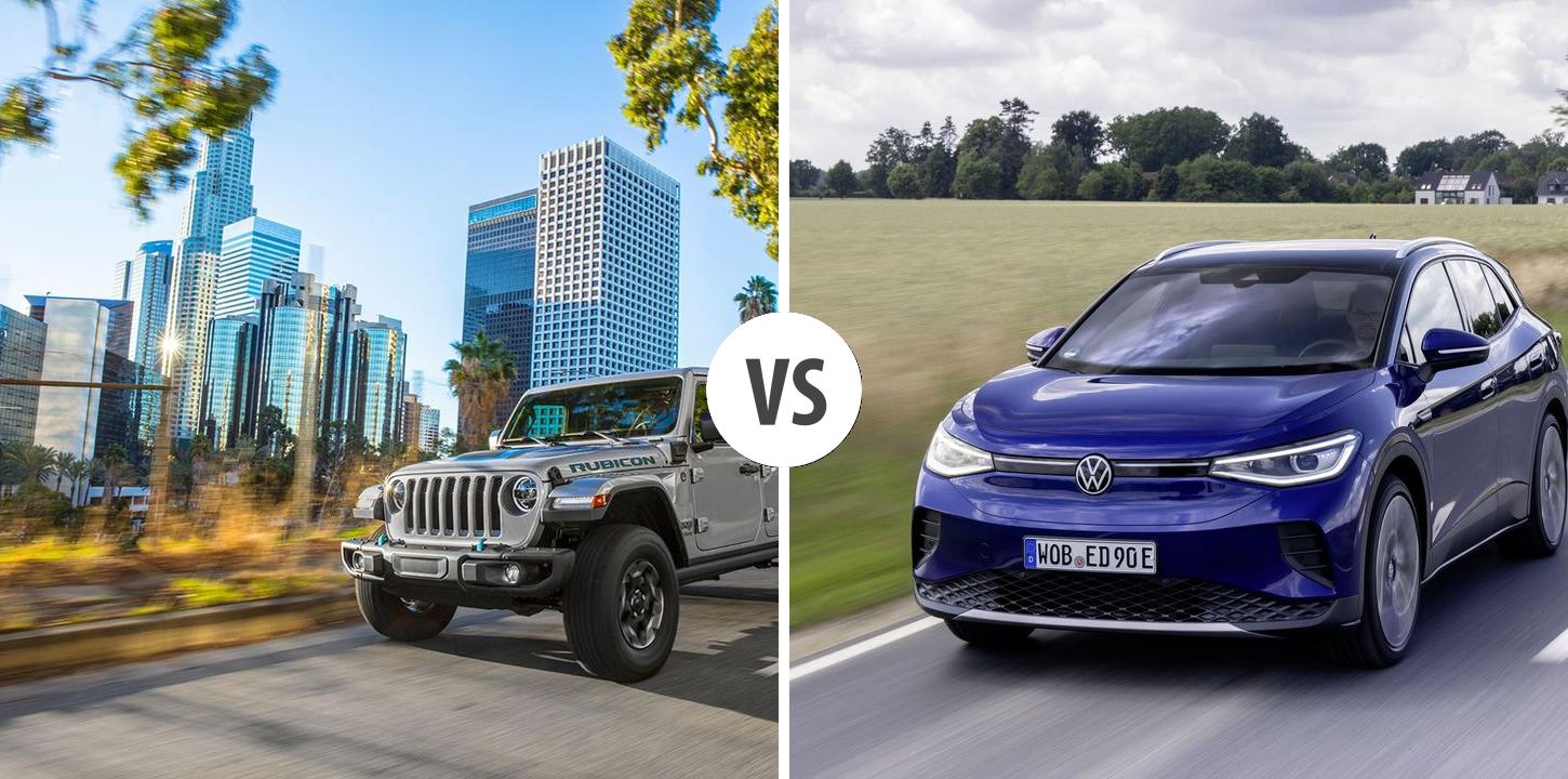 Jeep Wrangler VS Volkswagen ID.4 Autovergleich | AUTOGOTT.AT