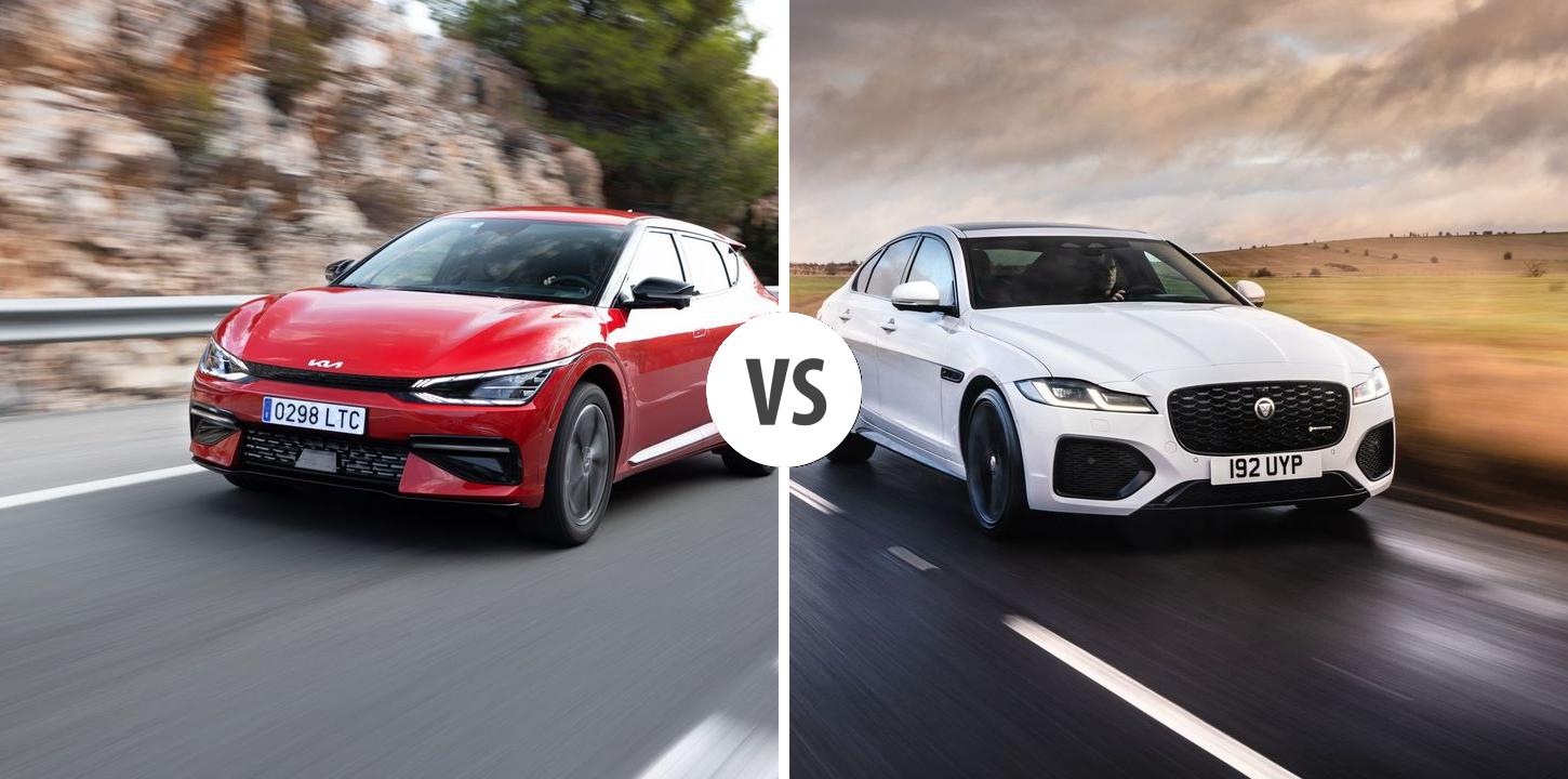 KIA EV6 VS Jaguar XF Autovergleich | AUTOGOTT.AT