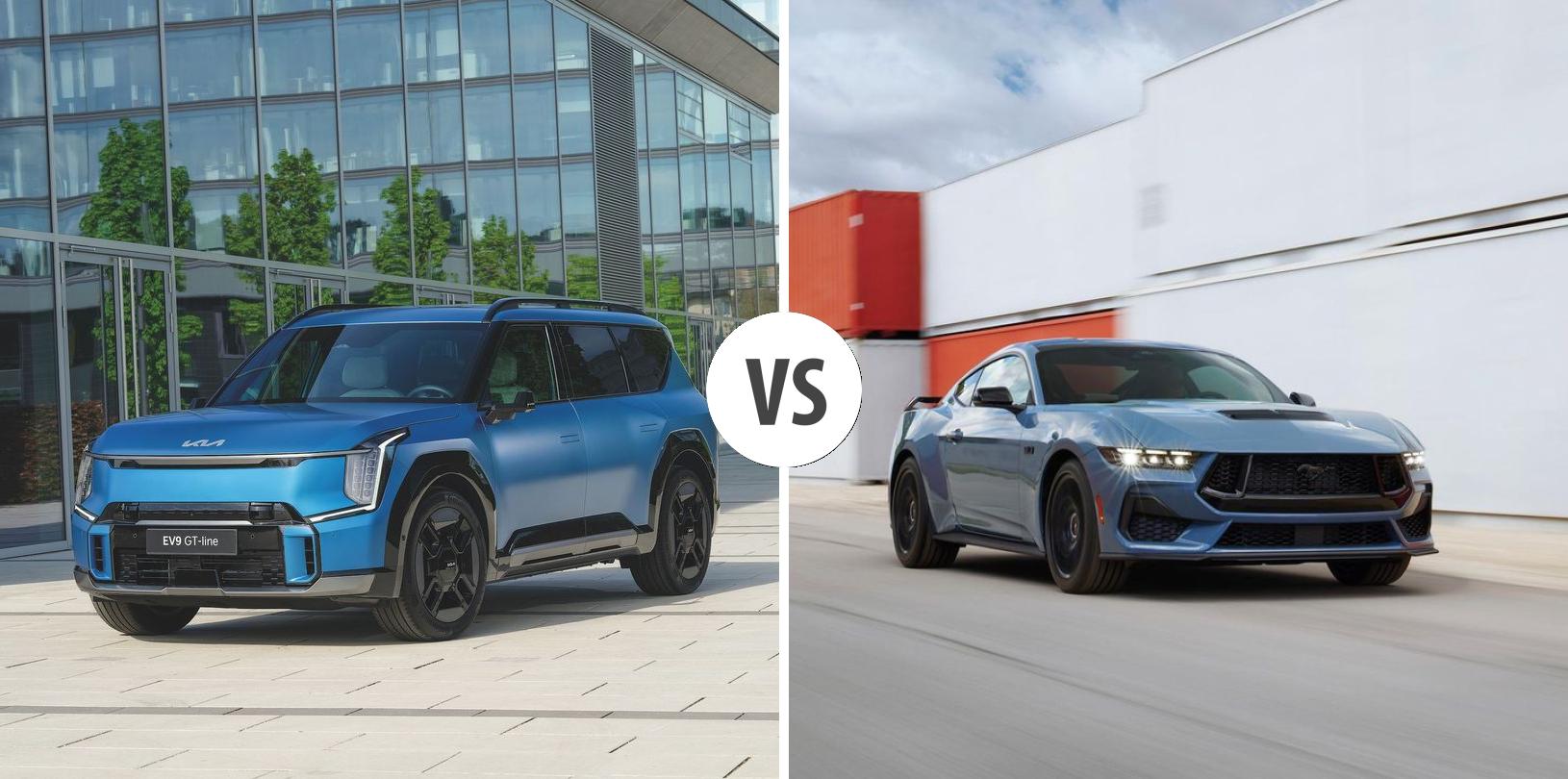 KIA EV9 VS Ford Mustang Fastback – Vergleiche Preise, Leistung ...