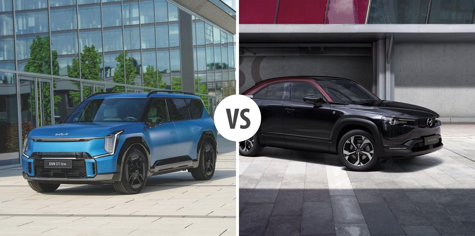 KIA EV9 VS Mazda MX-30 R-EV Autovergleich | AUTOGOTT.AT