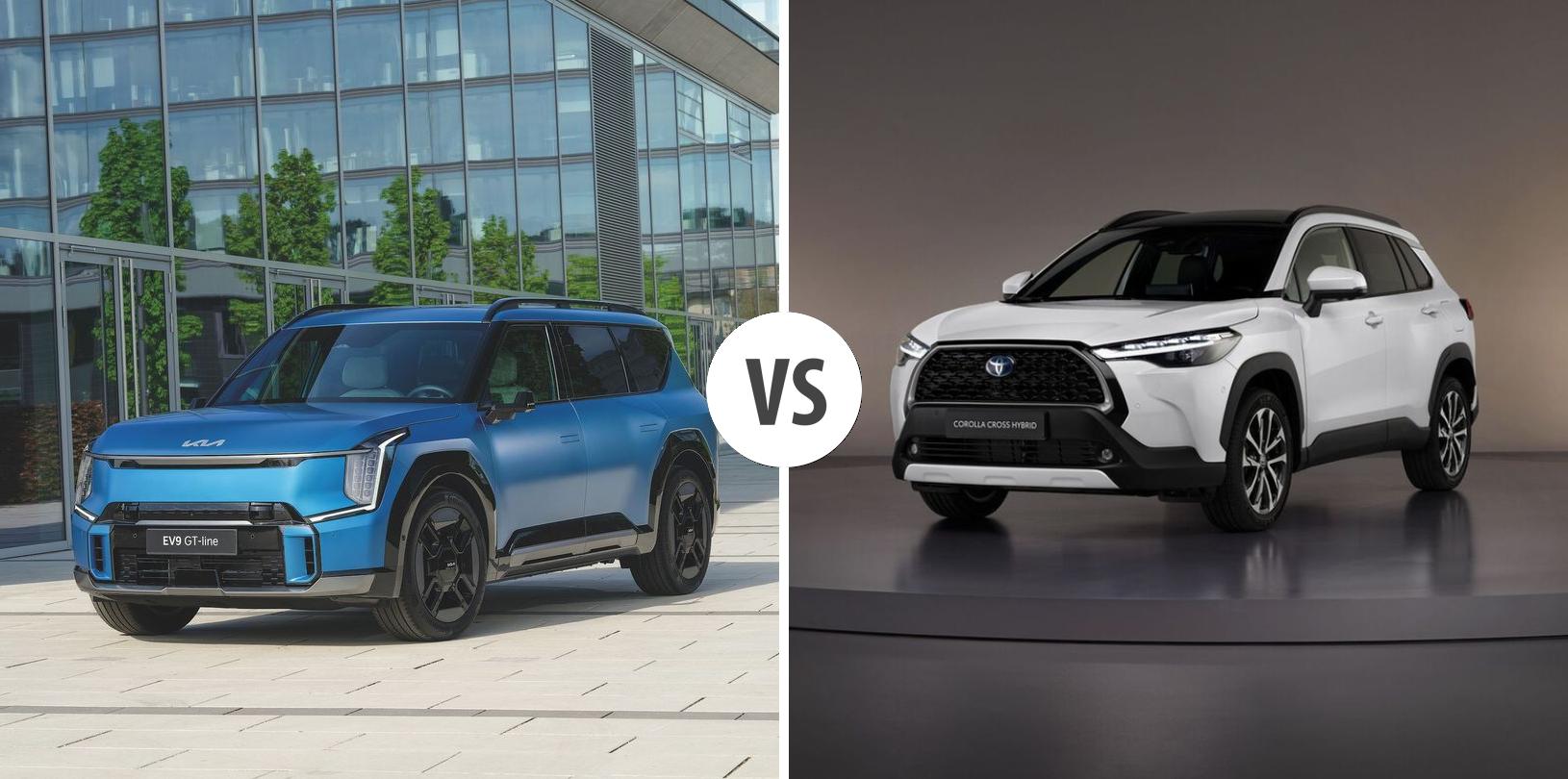 KIA EV9 VS Toyota Corolla Cross – Vergleiche Preise, Leistung ...