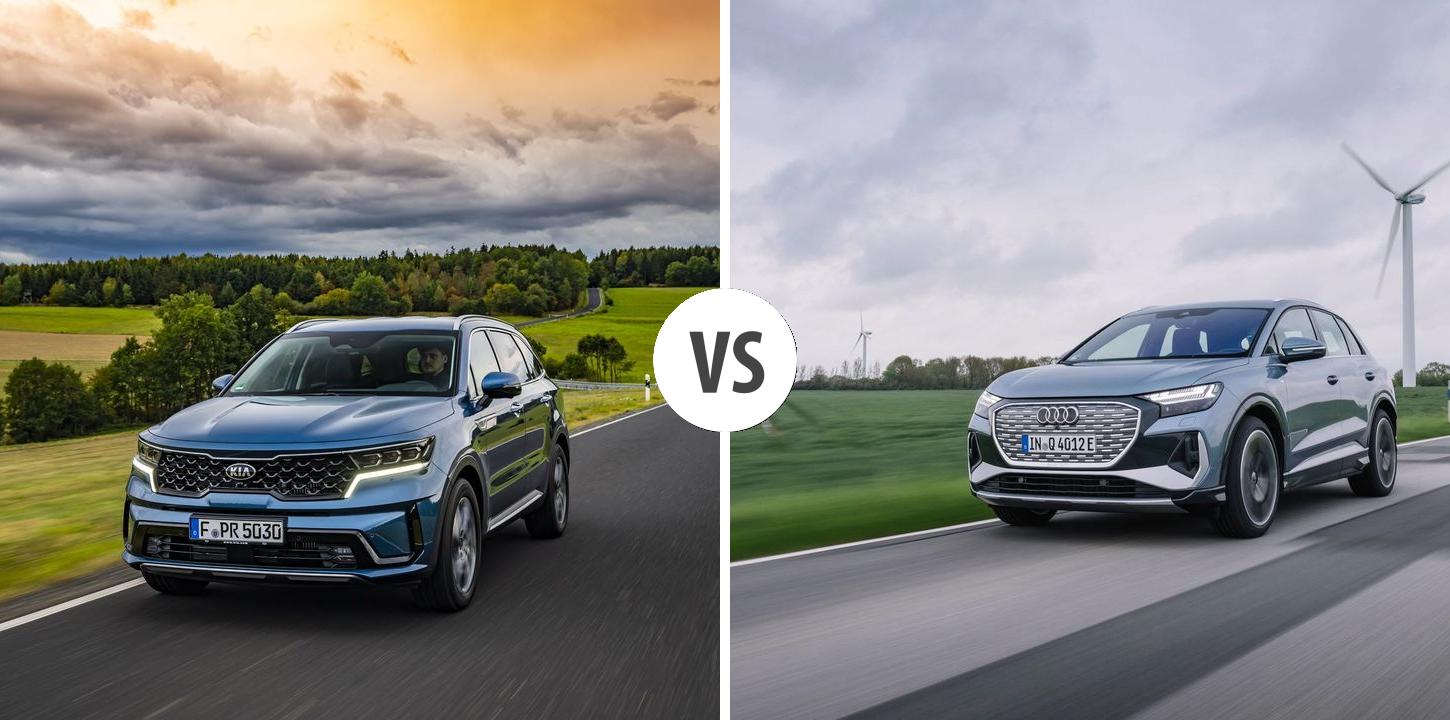 KIA Sorento VS Audi Q4 e-tron – Vergleiche Preise, Leistung, Kofferraum ...