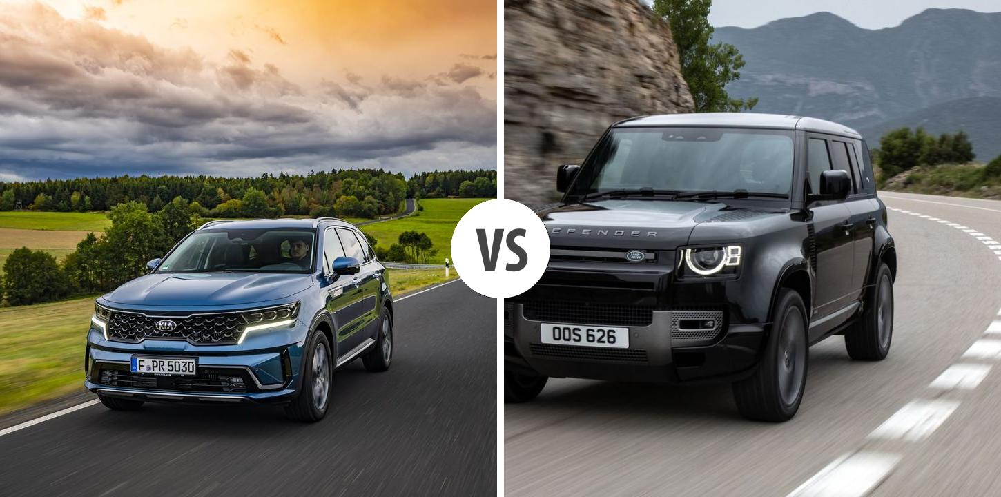 KIA Sorento VS Land Rover Defender Autovergleich | AUTOGOTT.AT