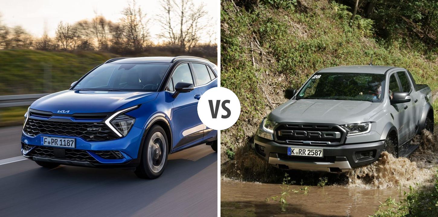 KIA Sportage VS Ford Ranger – Vergleiche Preise, Leistung, Kofferraum ...