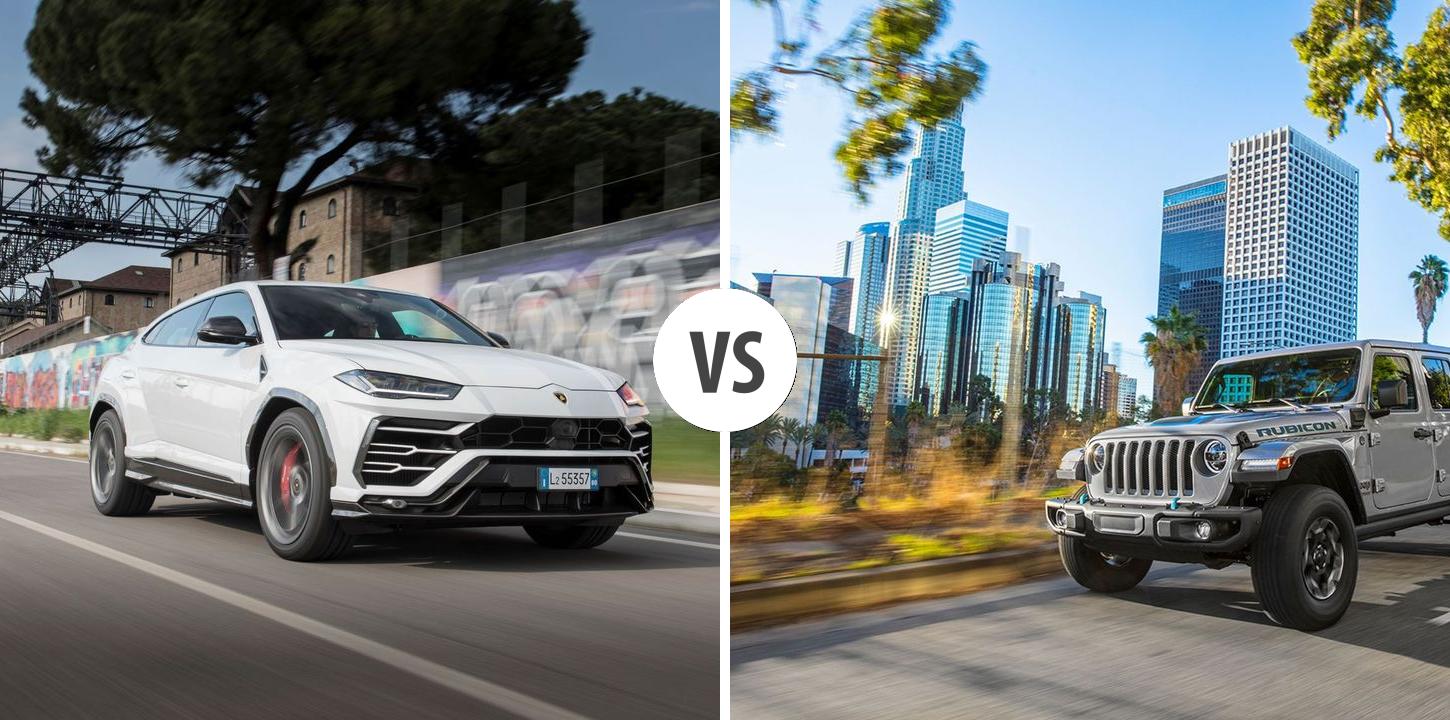 Lamborghini Urus VS Jeep Wrangler – Vergleiche Preise, Leistung ...